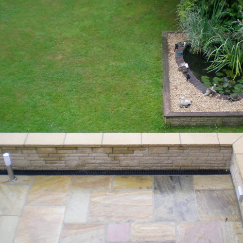 Bradstone Grey Textured Coping Stone 580x136x50 | McNairs Building Supplies