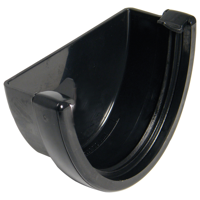 Gutter External Stop End - Black | McNairs Building Supplies