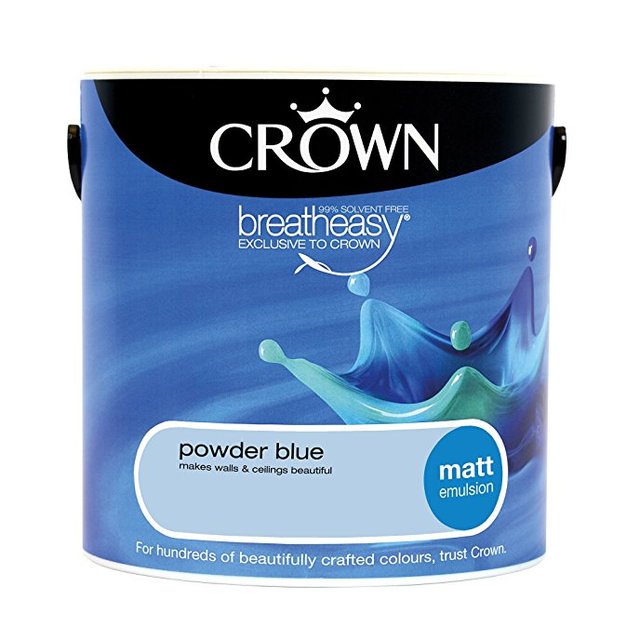 Crown Trade Matt Vinyl Emulsion Powder Blue 2.5L | McNairs Building ...