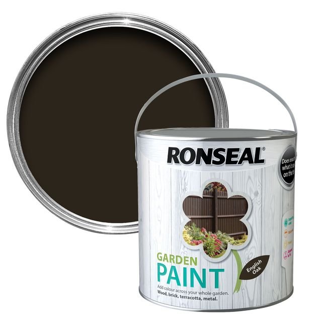 Ronseal Garden Paint English Oak | McNairs Building Supplies
